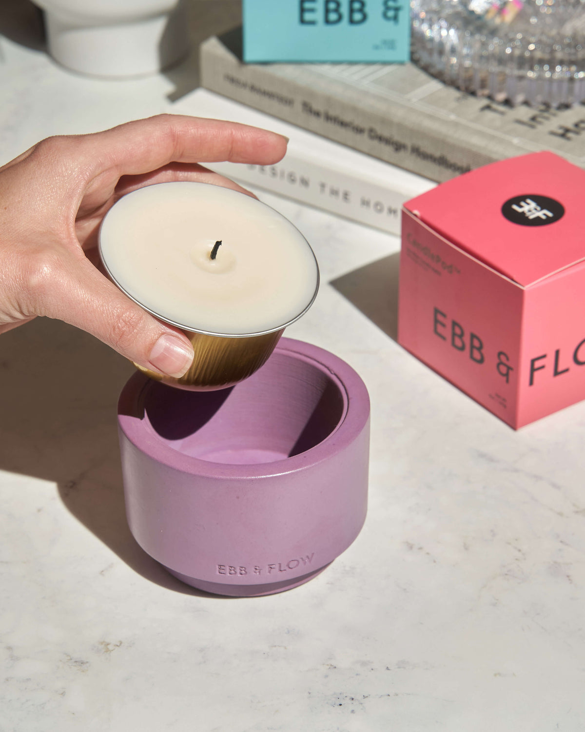 Refillable Candle Vessel - Lavender – EBB & FLOW
